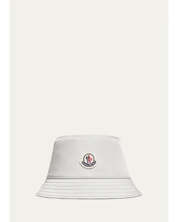 Moncler Logo Bucket Hat - White