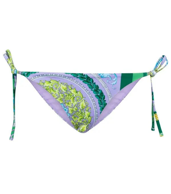 Versace Barocco Mosaic Bikini Bottom - Purple