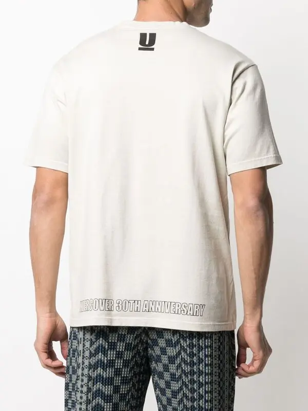 Undercover Slogan-print Cotton T-shirt - Neutrals