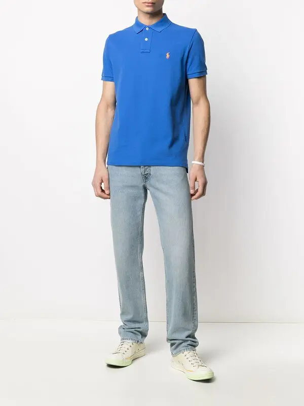Polo Ralph Lauren Embroidered Polo Pony Polo Shirt - Blue