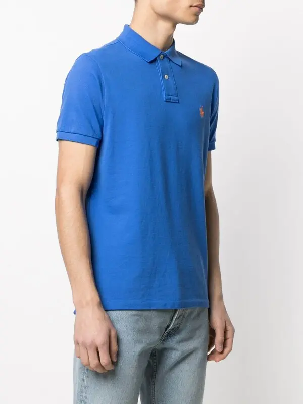 Polo Ralph Lauren Embroidered Polo Pony Polo Shirt - Blue