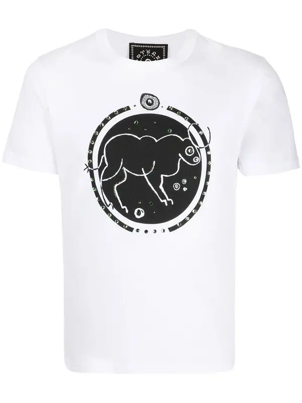 10 CORSO COMO Taurus Print T-shirt - White