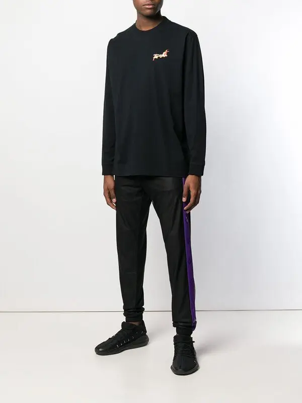 COUNTY OF MILAN Coated Stripe Track Pants