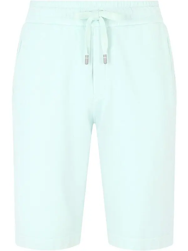 Dolce & Gabbana Logo-patch Cotton Track Shorts - Green