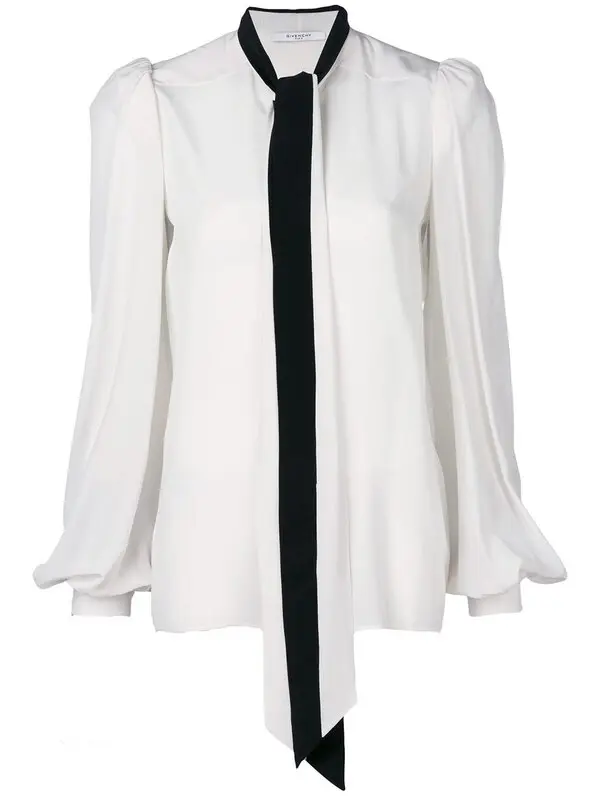 Givenchy Lavalliere Collar Blouse
