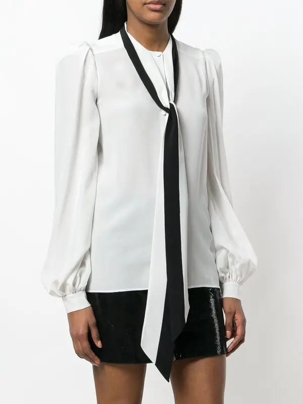 Givenchy Lavalliere Collar Blouse