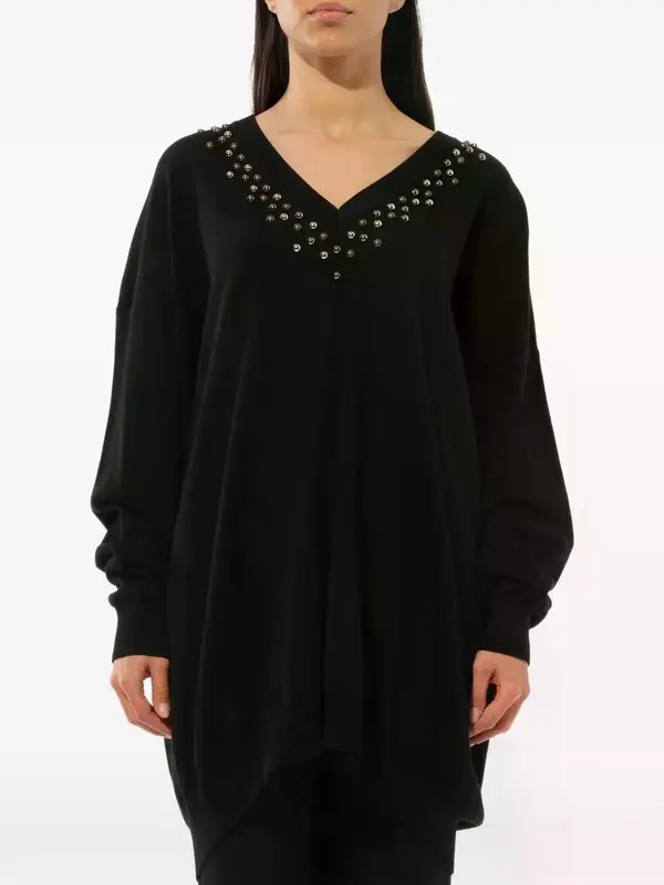 Givenchy V-neck Long-sleeve Sweater