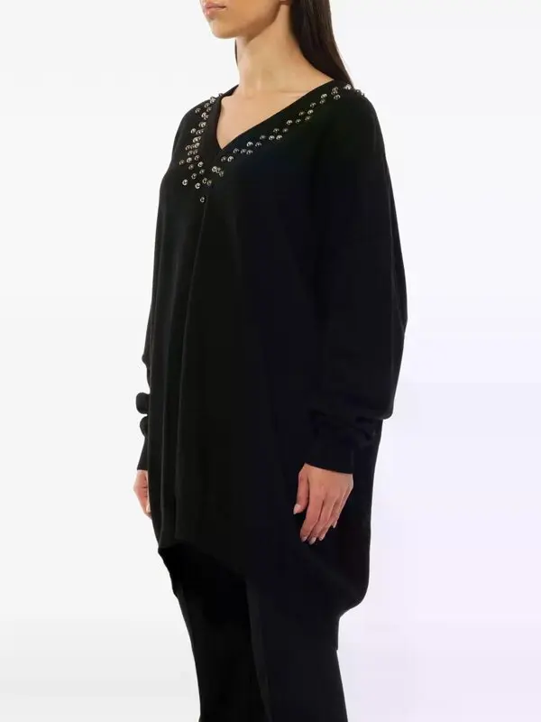 Givenchy V-neck Long-sleeve Sweater