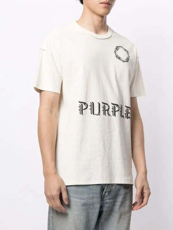 PURPLE BRAND Logo-print Short-sleeve T-shirt