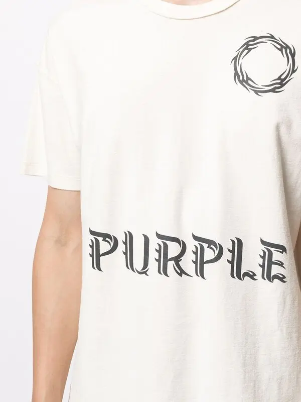 PURPLE BRAND Logo-print Short-sleeve T-shirt