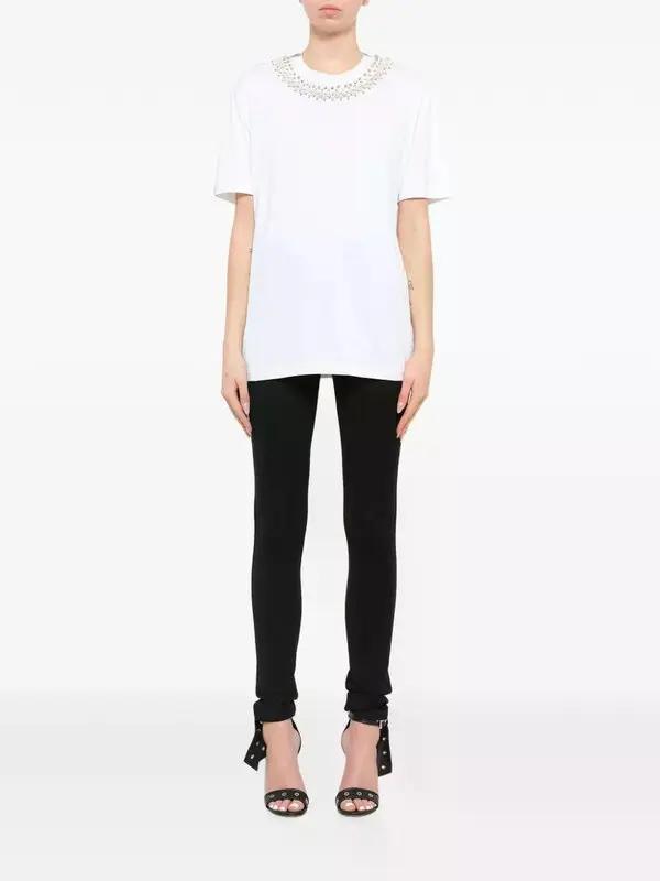 Givenchy Embellished-collar T-shirt - White