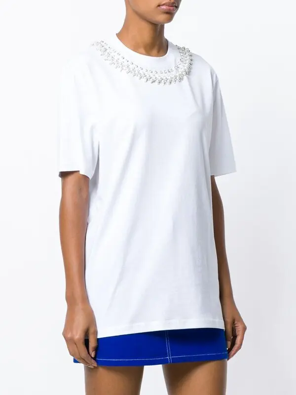 Givenchy Embellished-collar T-shirt