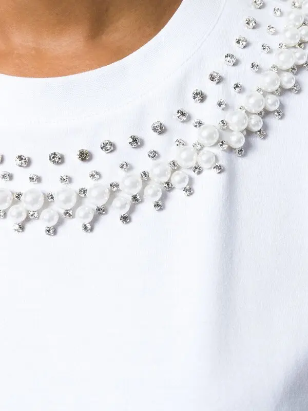 Givenchy Embellished-collar T-shirt