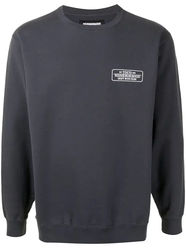 NEIGHBORHOOD Logo-print Long-sleeve Sweatshirt