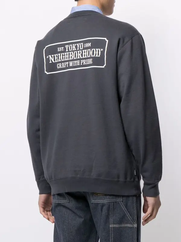 NEIGHBORHOOD Logo-print Long-sleeve Sweatshirt