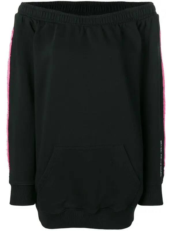 COUNTY OF MILAN Layered Sweatshirt Mini Dress