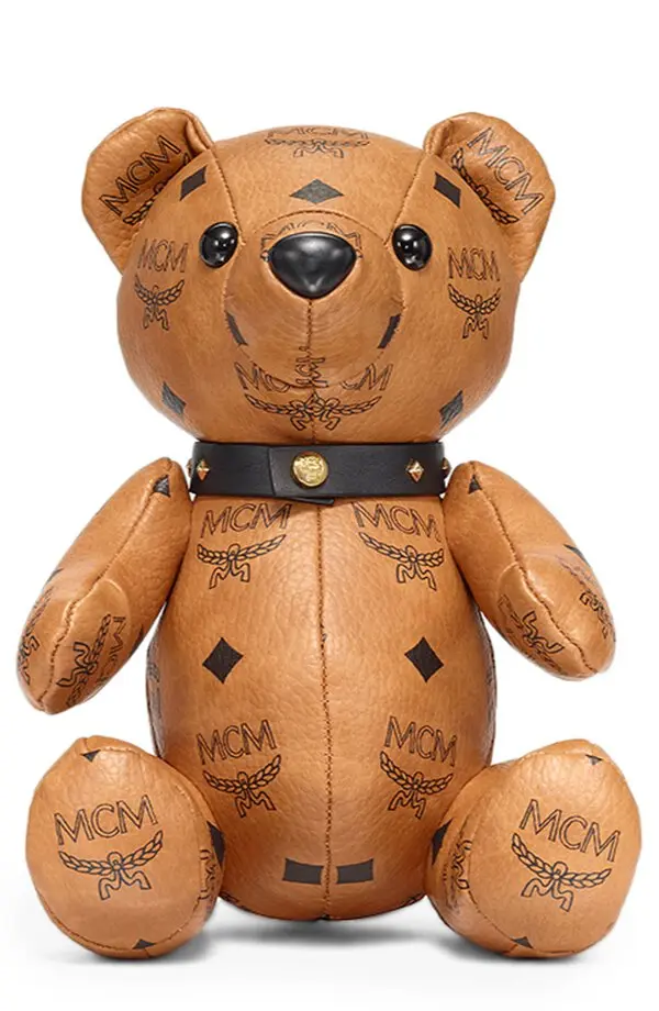 Mcm Visetos Coated Canvas Teddy Bear Brown - Cognac | Editorialist
