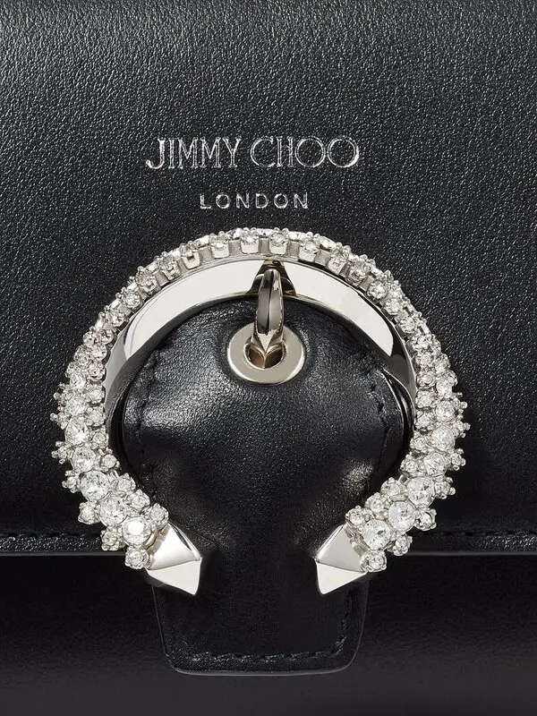 JIMMY CHOO Wallet Crystal-buckle Clutch Bag