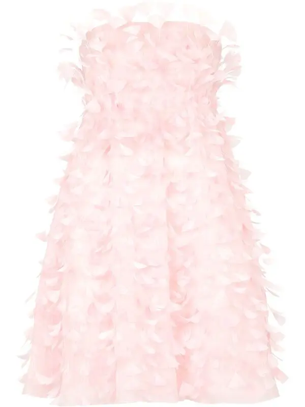 Dolce & Gabbana Feather-embellished Dress - Pink