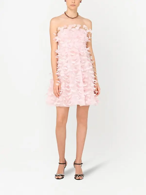dolce and gabbana pink feather dress Wrapped in the soft glow of pink silk and the dreamiest feather caftan from  Maison d'Angelann. A look made for unforgettable evenings and timeless  elegance. Maison @d_angelann