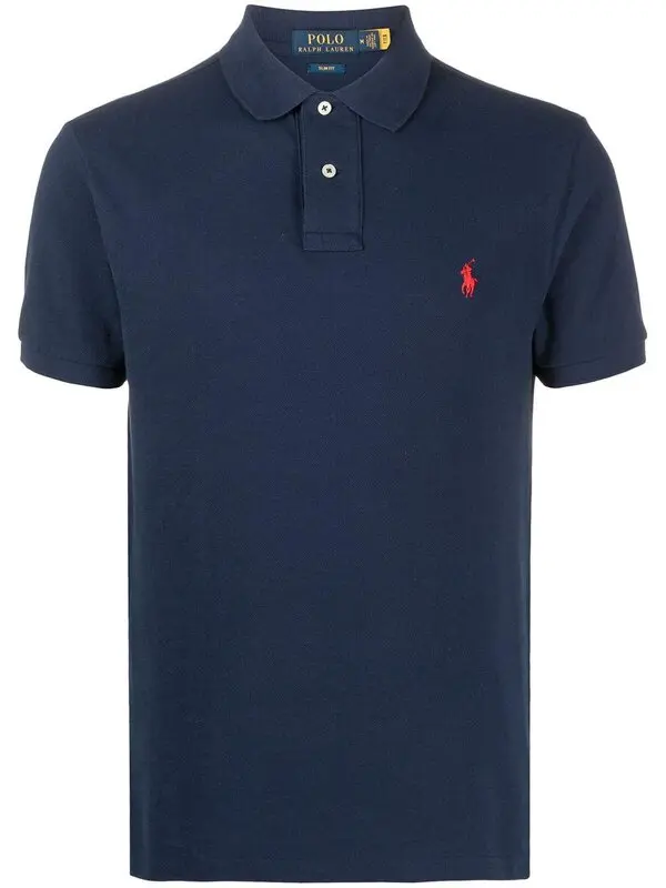 Polo Ralph Lauren Polo Pony Embroidered Polo Shirt - Blue