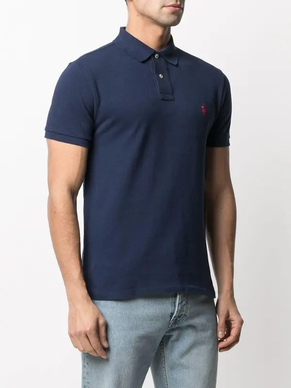 Polo Ralph Lauren Polo Pony Embroidered Polo Shirt - Blue