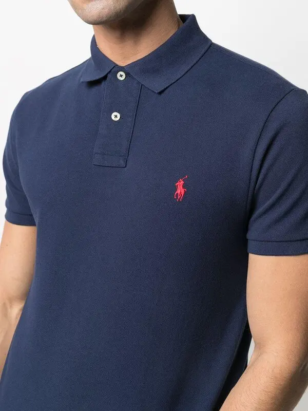 Polo Ralph Lauren Polo Pony Embroidered Polo Shirt - Blue
