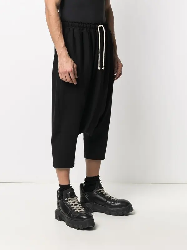 Alchemy Fashions Cropped Drop-crotch Trousers