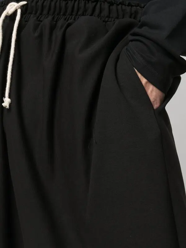 Alchemy Fashions Cropped Drop-crotch Trousers