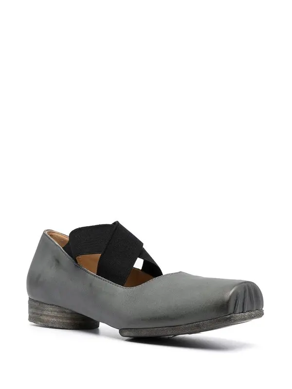 UMA WANG Square Toe Ballerina Shoes