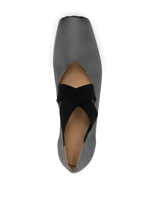 UMA WANG Square Toe Ballerina Shoes