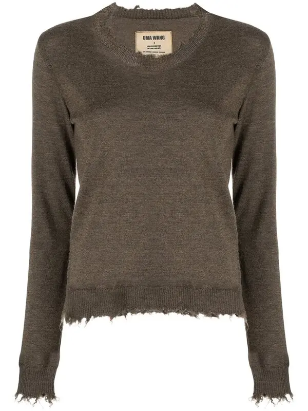UMA WANG Round Neck Cashmere Jumper