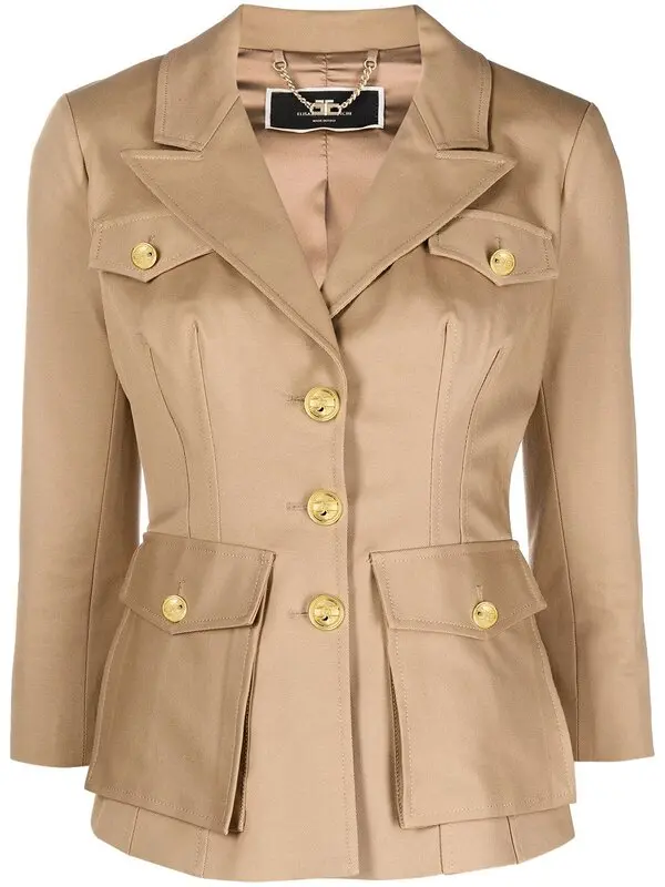 Elisabetta Franchi Three-quarter Sleeve Blazer