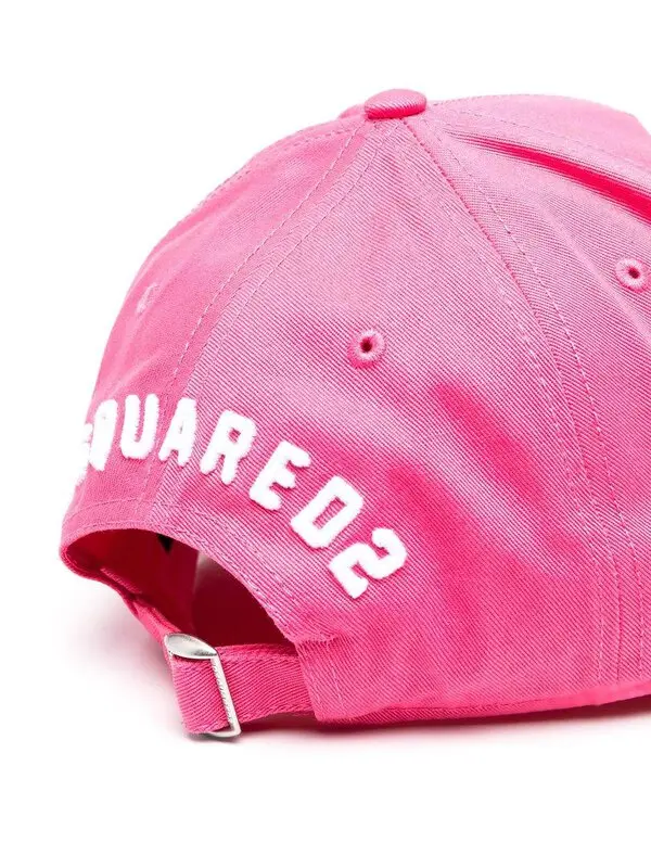 Dsquared2 Embroidered Logo Baseball Cap - Pink
