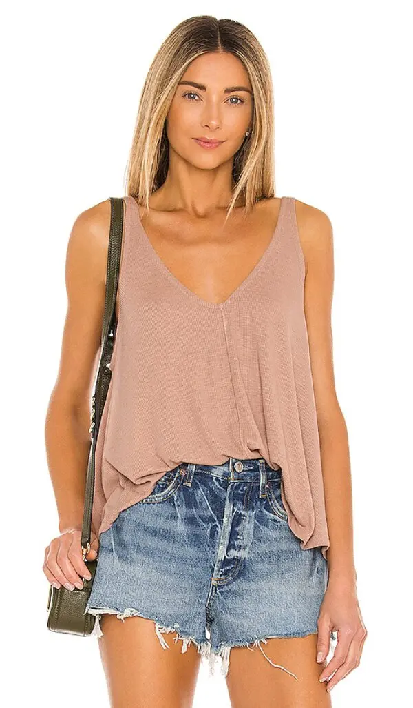 Free People Dani Tank In Nude