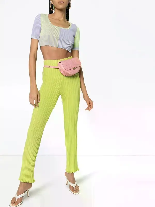 Jacquemus La Maille Yauco Ribbed Cropped Top