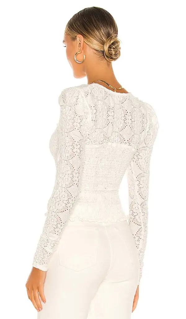 Free People Confection Top In White