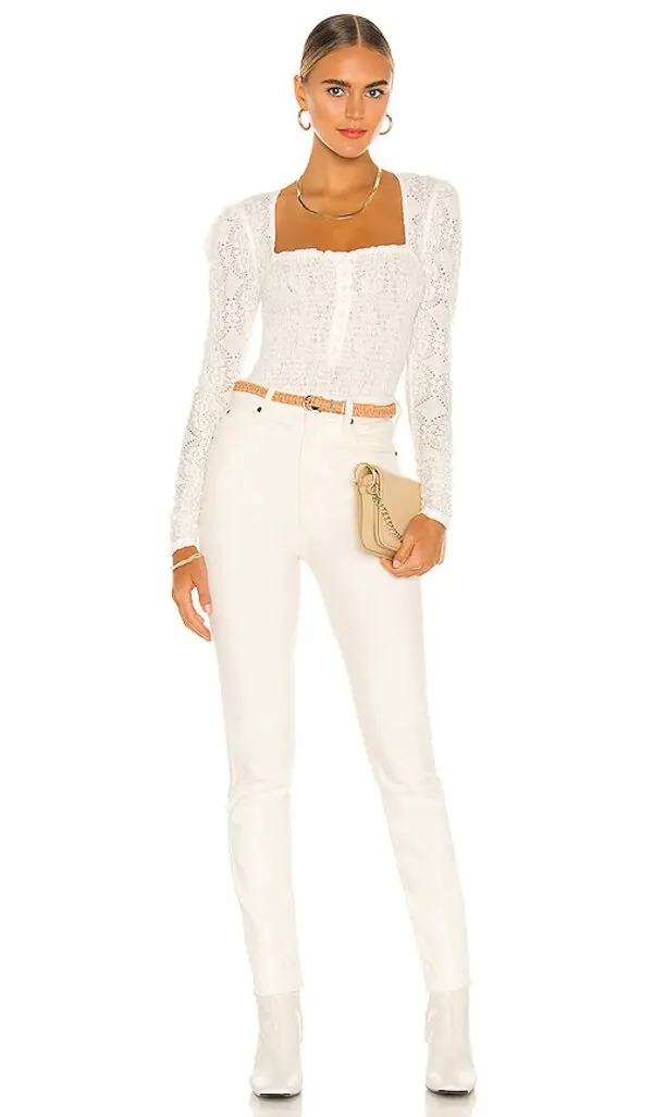 Free People Confection Top In White
