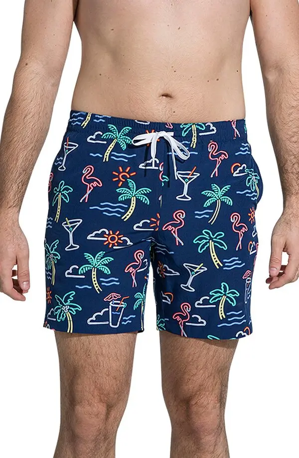 CHUBBIES Tropicadas 7-inch Swim Trunks - Navy
