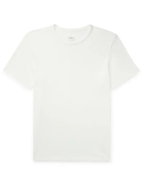 Rag & Bone Classic Flame Slub Cotton-jersey T-shirt