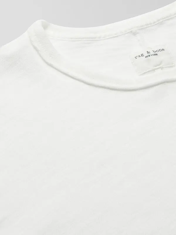 Rag & Bone Classic Flame Slub Cotton-jersey T-shirt