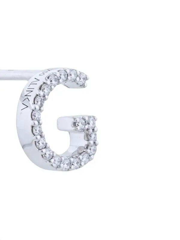 ALINKA 18kt Gold Id Diamond Stud Earring - Metallic
