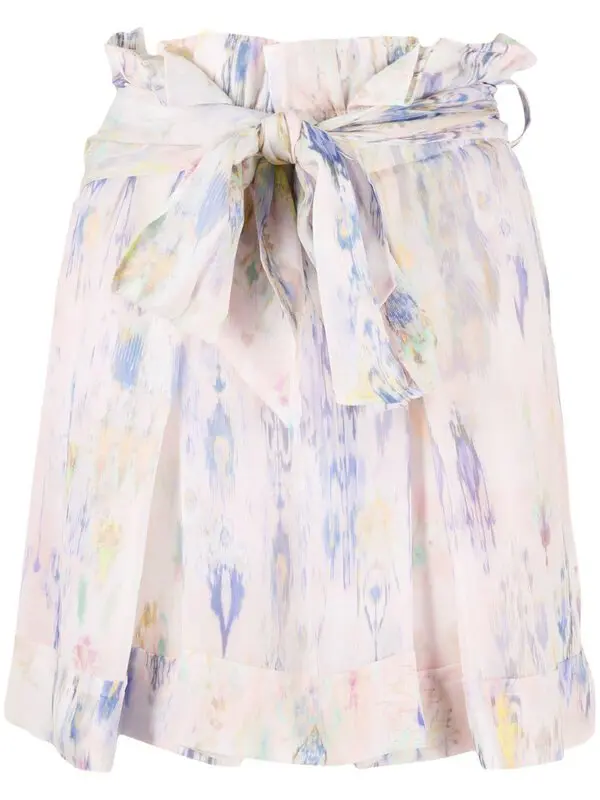 IRO PARIS Floral-print Tied-waist Skirt