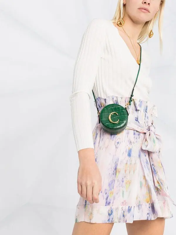 IRO PARIS Floral-print Tied-waist Skirt