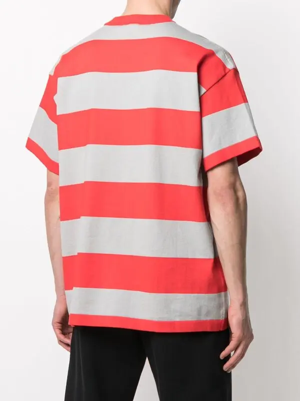 MSGM Logo-print Striped T-shirt