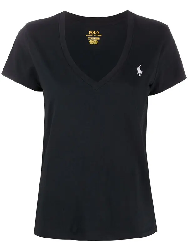 Polo Ralph Lauren Embroidered Logo T-shirt - Black