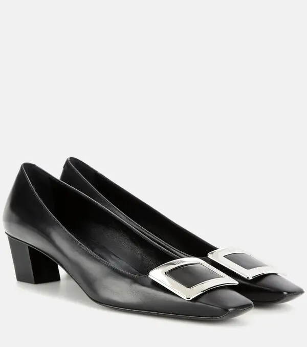 ROGER VIVIER Belle Vivier Leather Pumps - Black