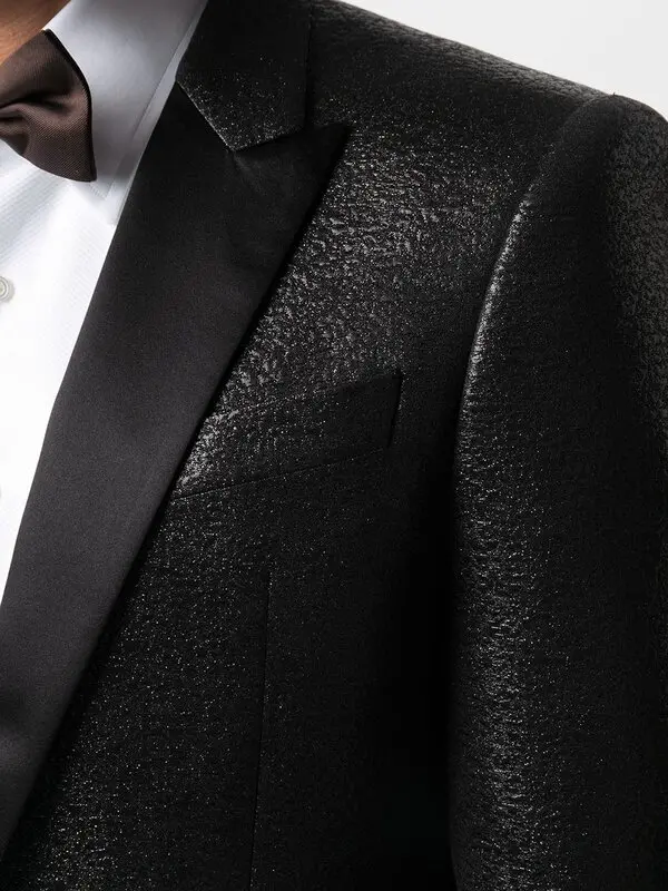 Dsquared2 High-shine Brocade Pattern Blazer