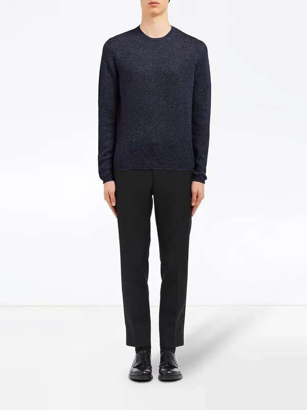 Prada Cashmere Crew-neck Sweater - Blue