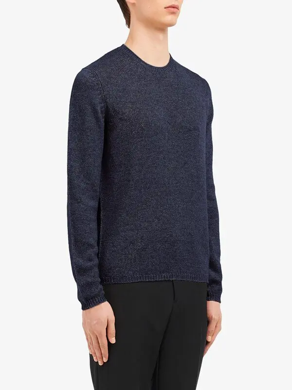 Prada Cashmere Crew-neck Sweater - Blue
